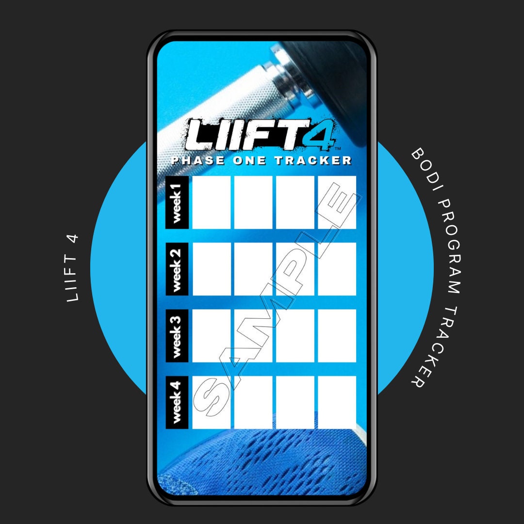 LIIFT4 Tracker | Lift 4 Joel Freeman Bodi Program | Sweaty Selfie ...