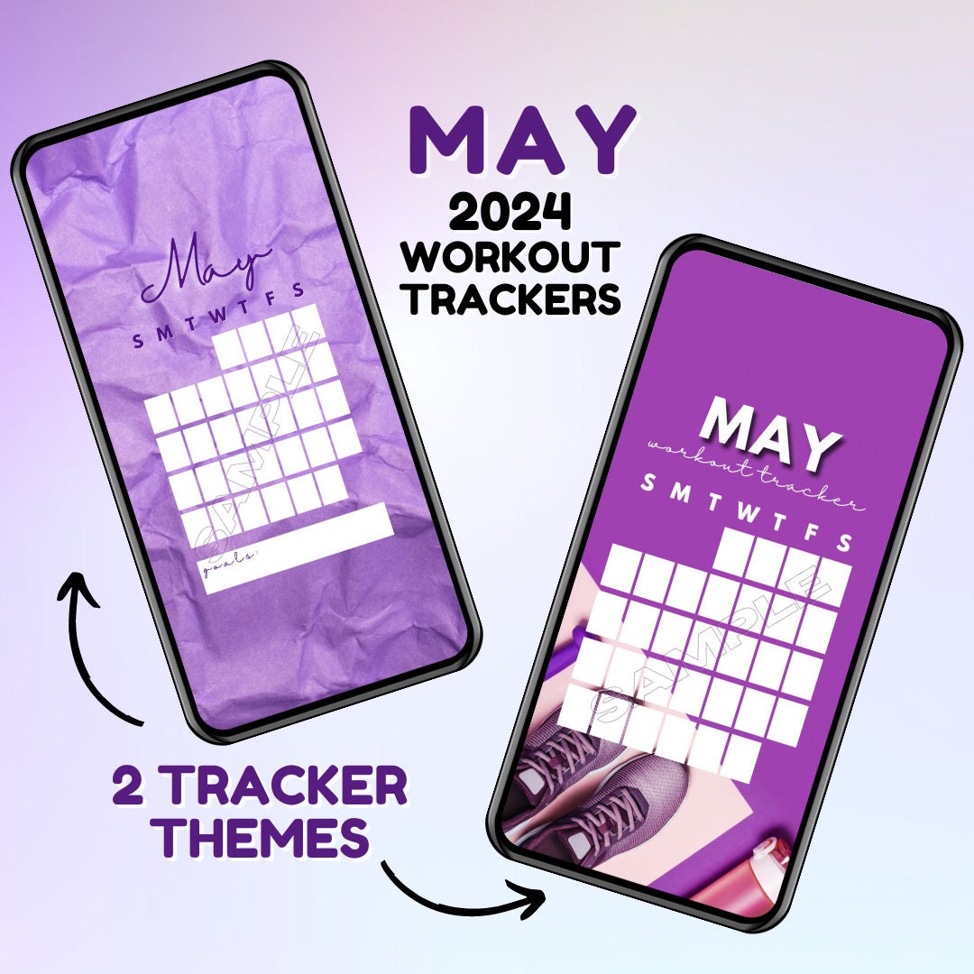 May Workout Tracker 2024 Habit Tracker Sweaty Selfie Tracker Beachbody ...