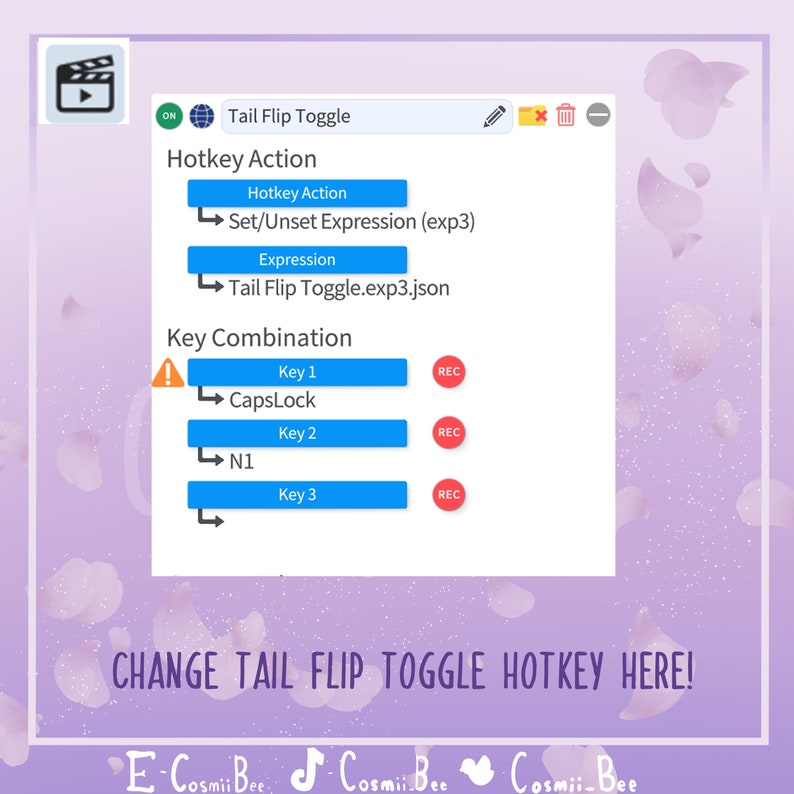 REACTIVE Cat Tail White Animated Vtuber Asset vtube Studio - Etsy