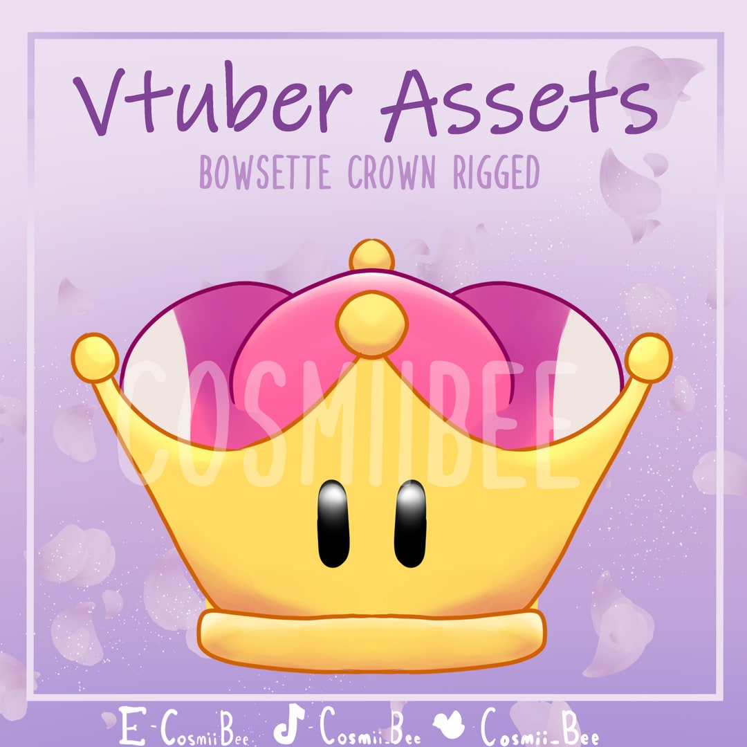 Bowsette Crown - Animated Vtuber Asset (vtube Studio) - Etsy