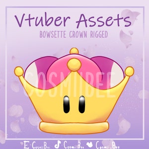 Bowsette Crown - Animated Vtuber Asset (vtube Studio) - Etsy