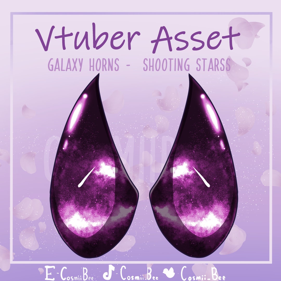 Galaxy - Shooting Stars - Dark Pink- Animated Vtuber Asset (vtube ...