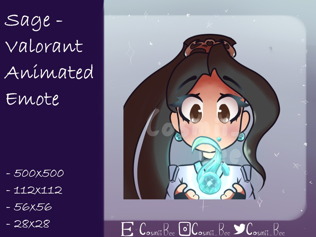 Sage Animated Gif Emote Twitch, Discord, Youtube, Kick - Etsy