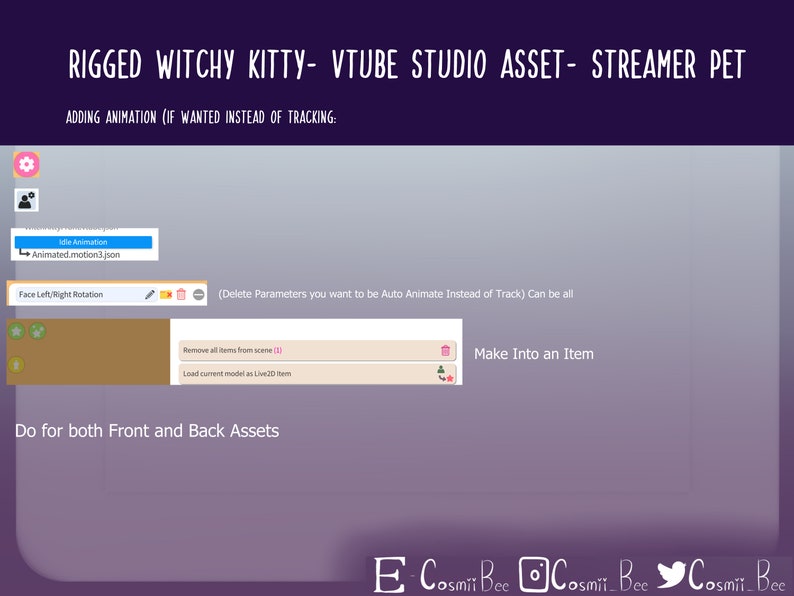 Animated Spooky/halloween Kitty Vtube Studio Streamer Pet Twitch, Kick ...