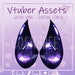 Blue Curly Horns-rigged Vtuber Asset- Liquid Filled- Vtube Studio - Etsy