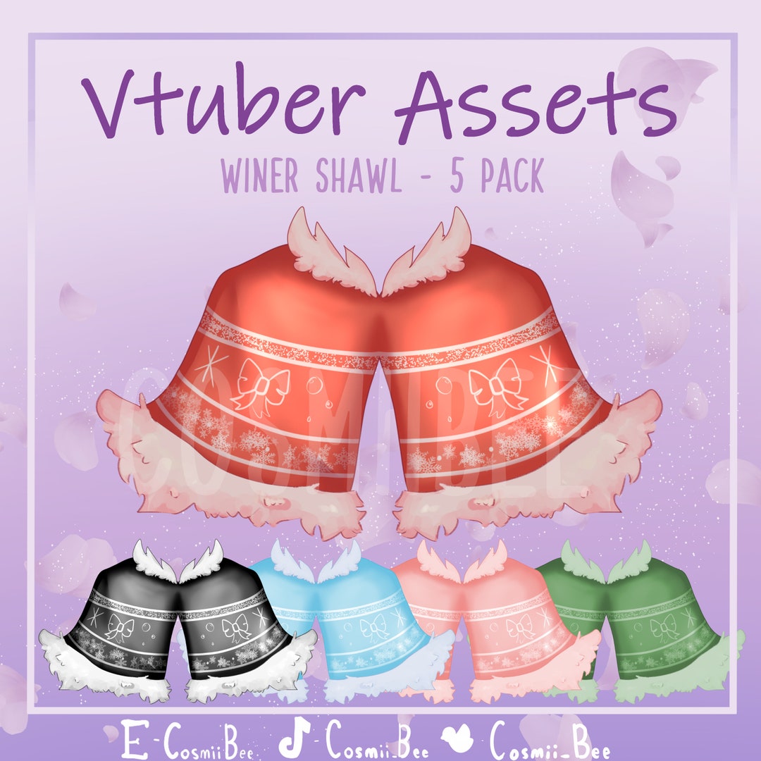 Winter Shawls - 5 Colours - Animated Vtuber Asset for Vtube Studio ...