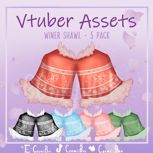 Winter Shawls - 5 Colours - Animated Vtuber Asset for Vtube Studio ...