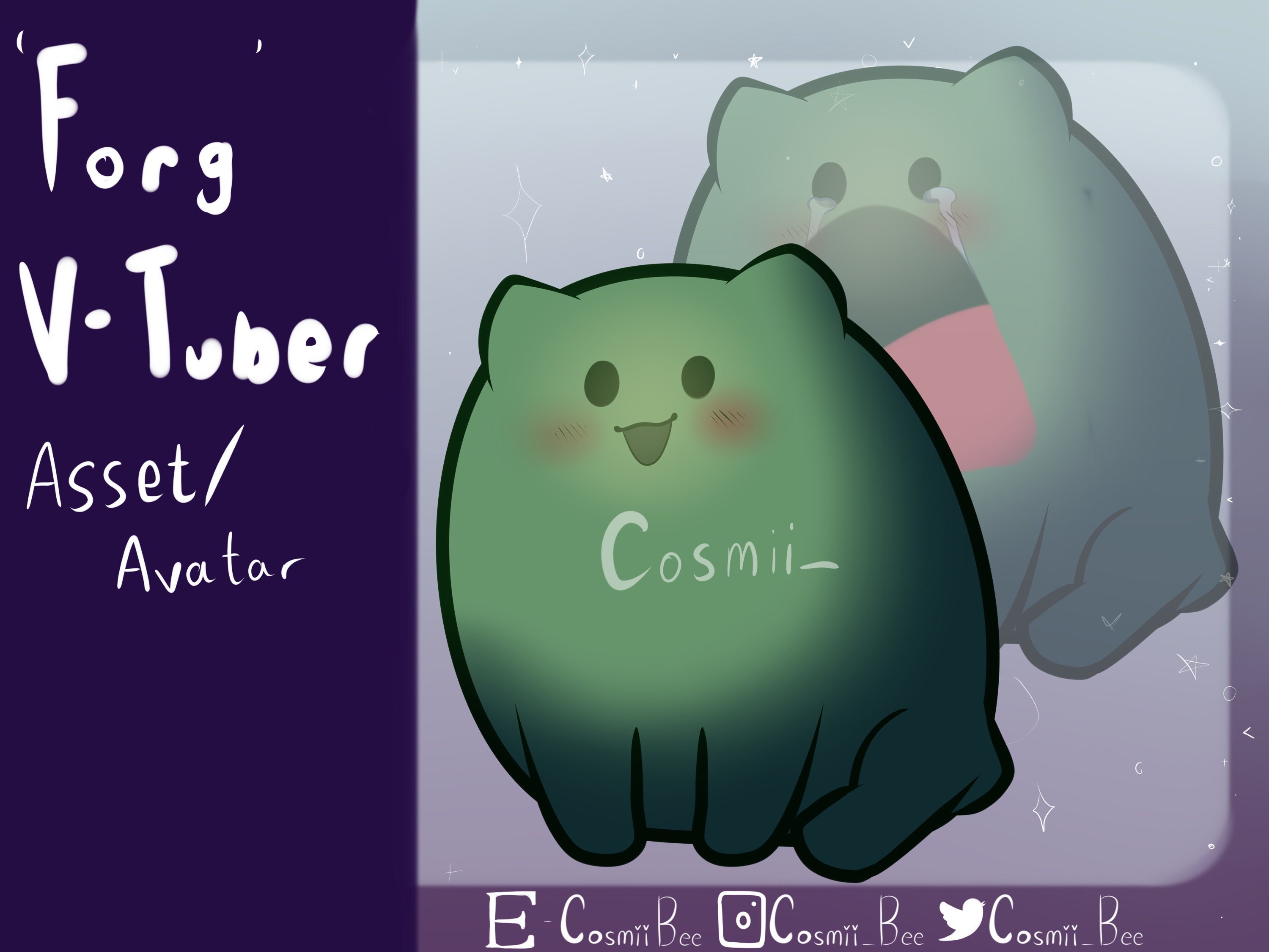 Forg Vtuber Avatar/asset Frog/toad - Etsy