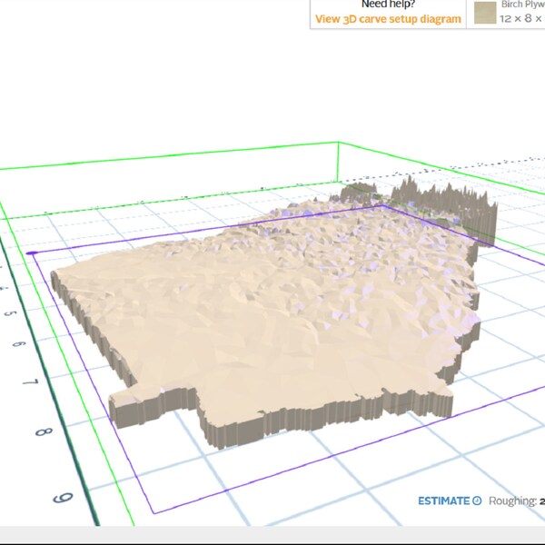 3d Topographical Map Georgia - Etsy