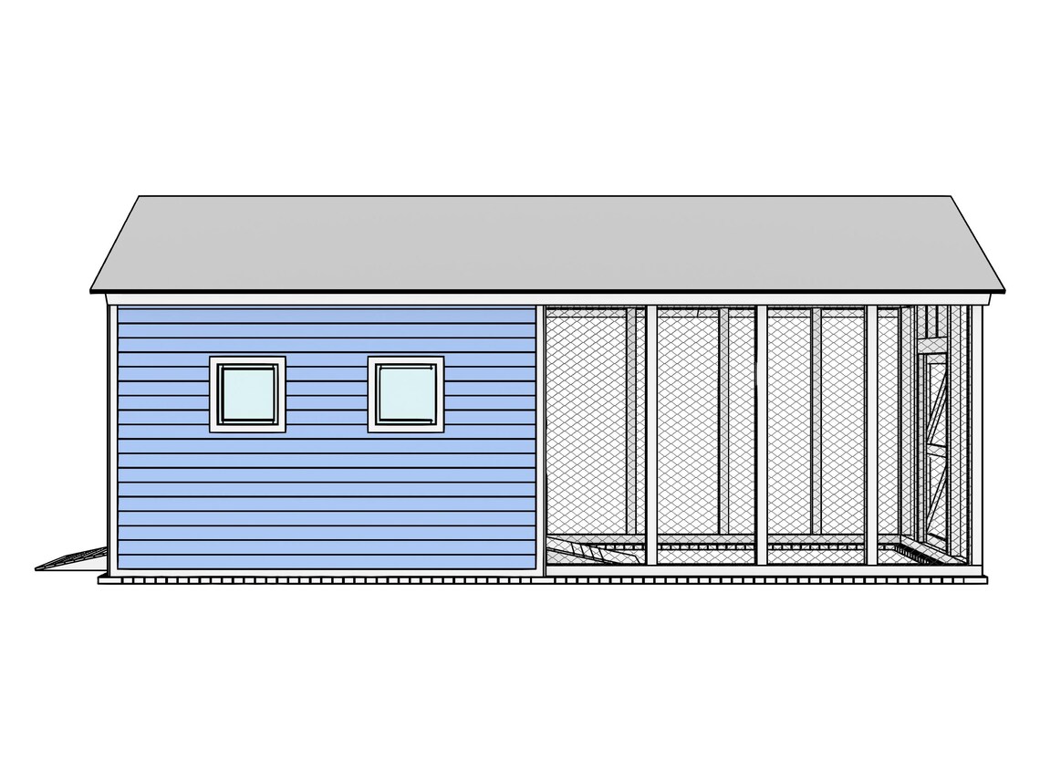 The Spacious and Sturdy DIY Chicken Run Plans for 50 Chickens - Etsy
