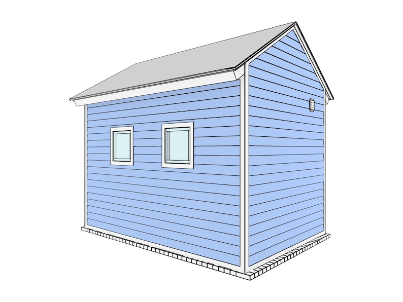 DIY Walk-in Gable Chicken Coop Plans for 20 Chickens 12x8 - Etsy