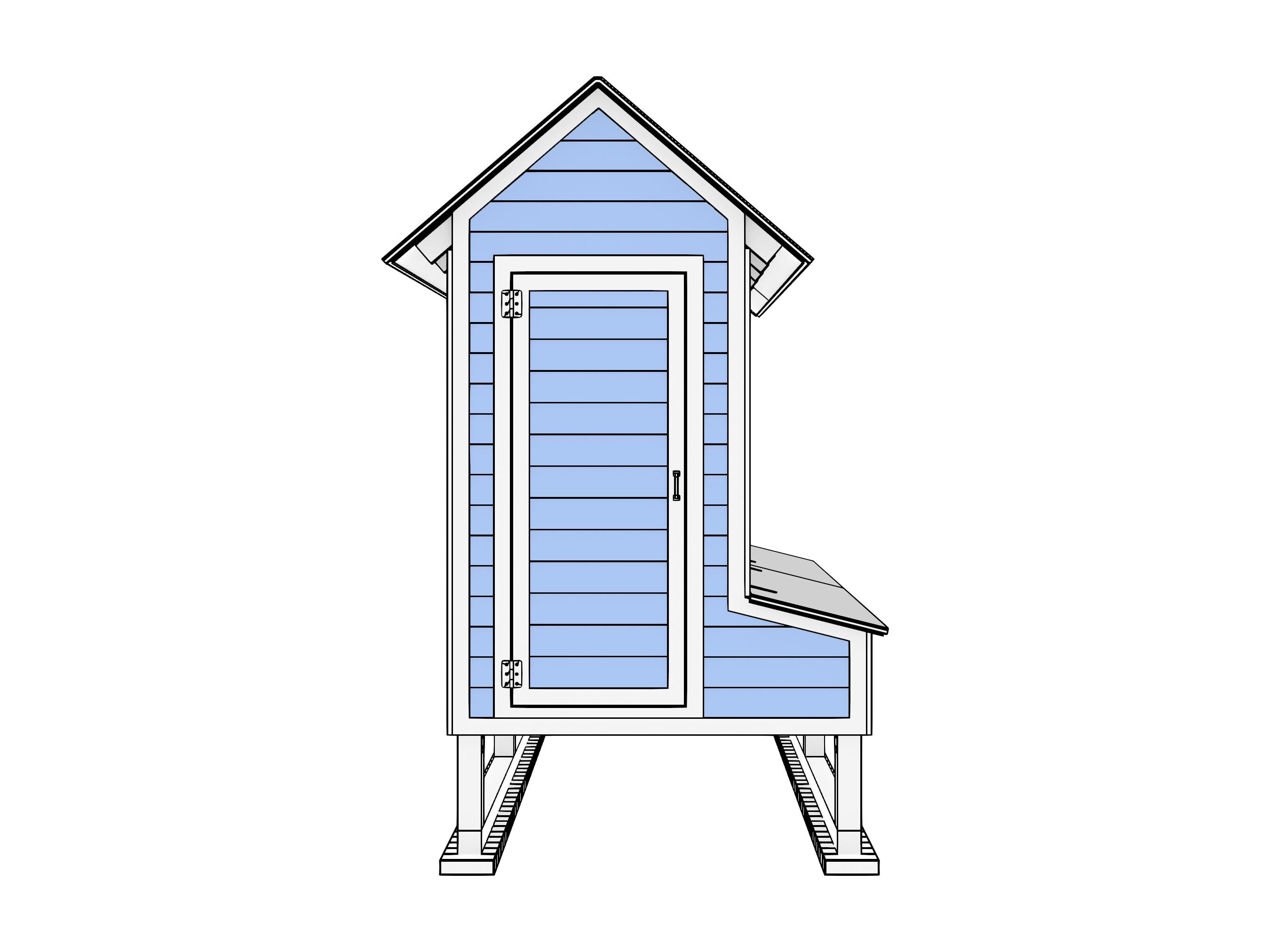 10x5 Compact Chicken Coop Plans: Walk-in Coop for 12 Chickens - Etsy