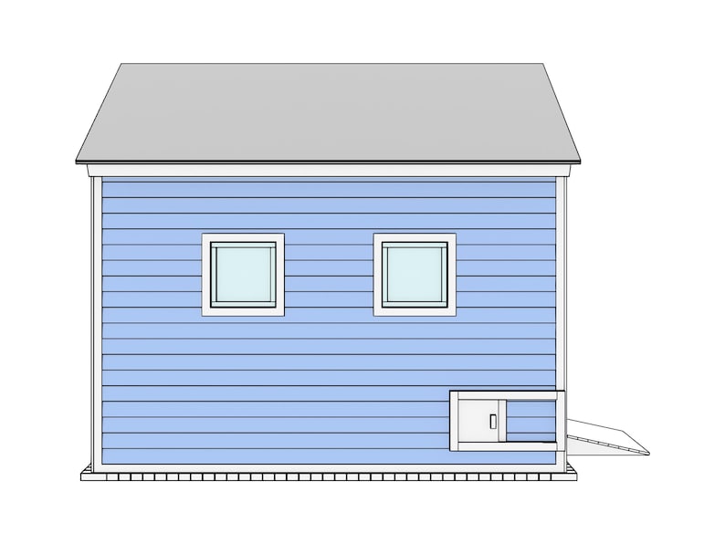 DIY Walk-in Gable Chicken Coop Plans for 20 Chickens 12x8 - Etsy