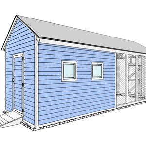 The Spacious and Sturdy DIY Chicken Run Plans for 50 Chickens - Etsy