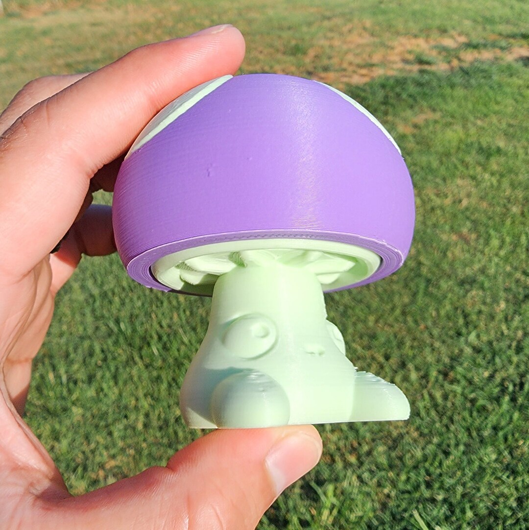 Cute Multi Color 3d Printed Mushroom - Etsy