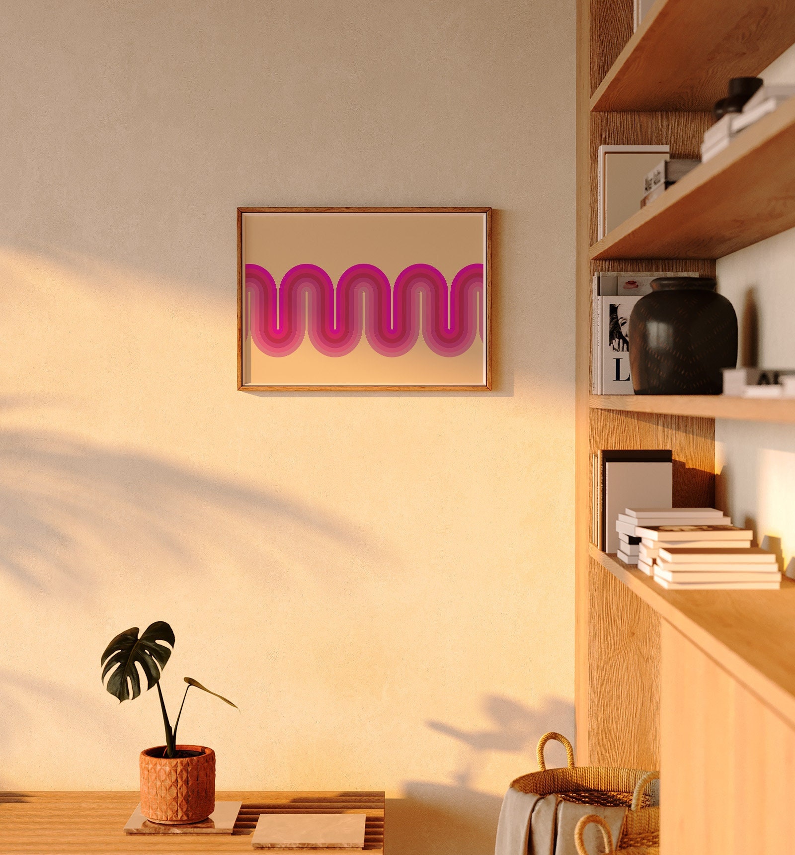 70s Art 70s Wall Art 70s Design 70s Decor Retro Rainbow Boho Trendy ...