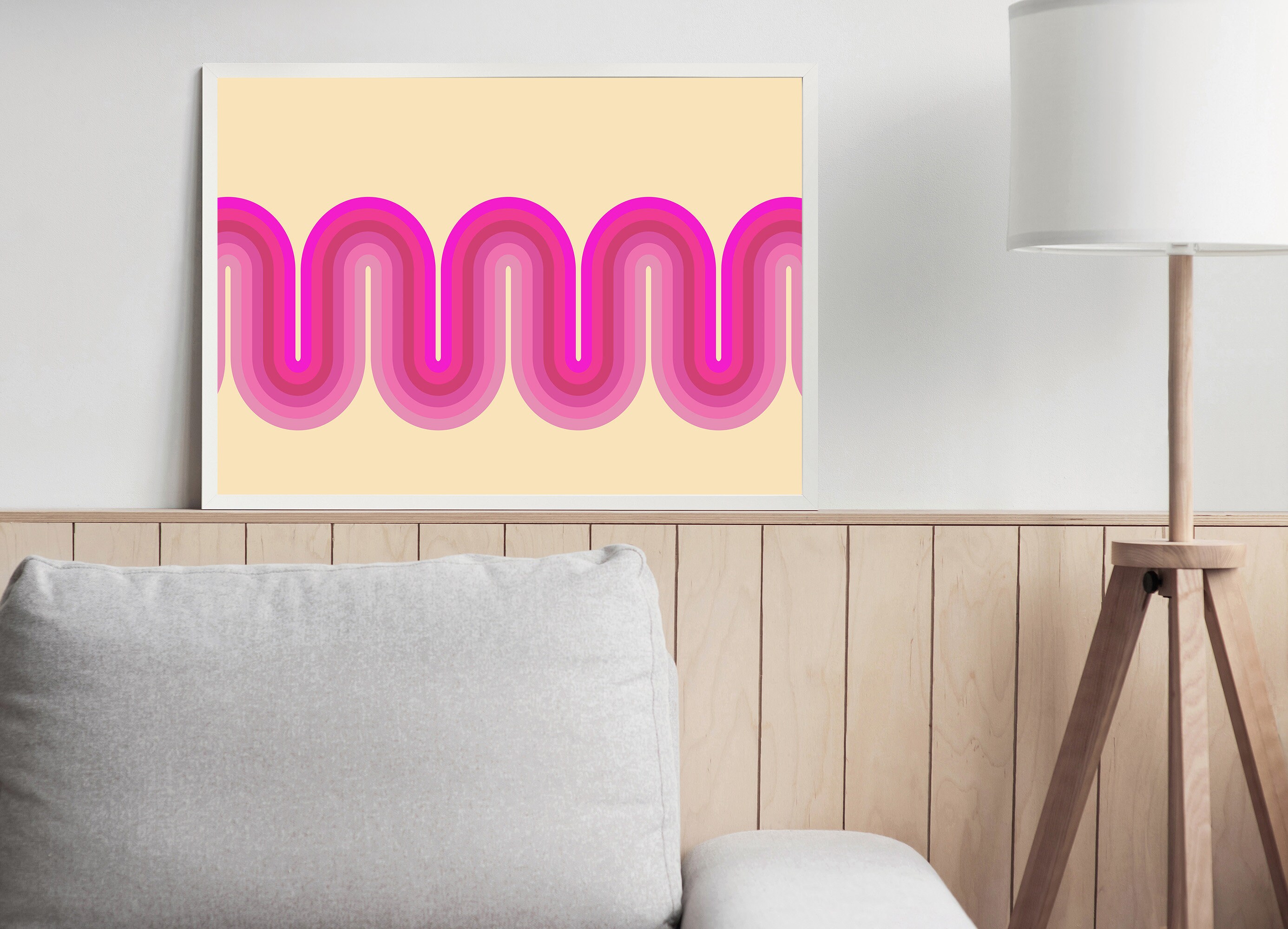 70s Art 70s Wall Art 70s Design 70s Decor Retro Rainbow Boho Trendy ...