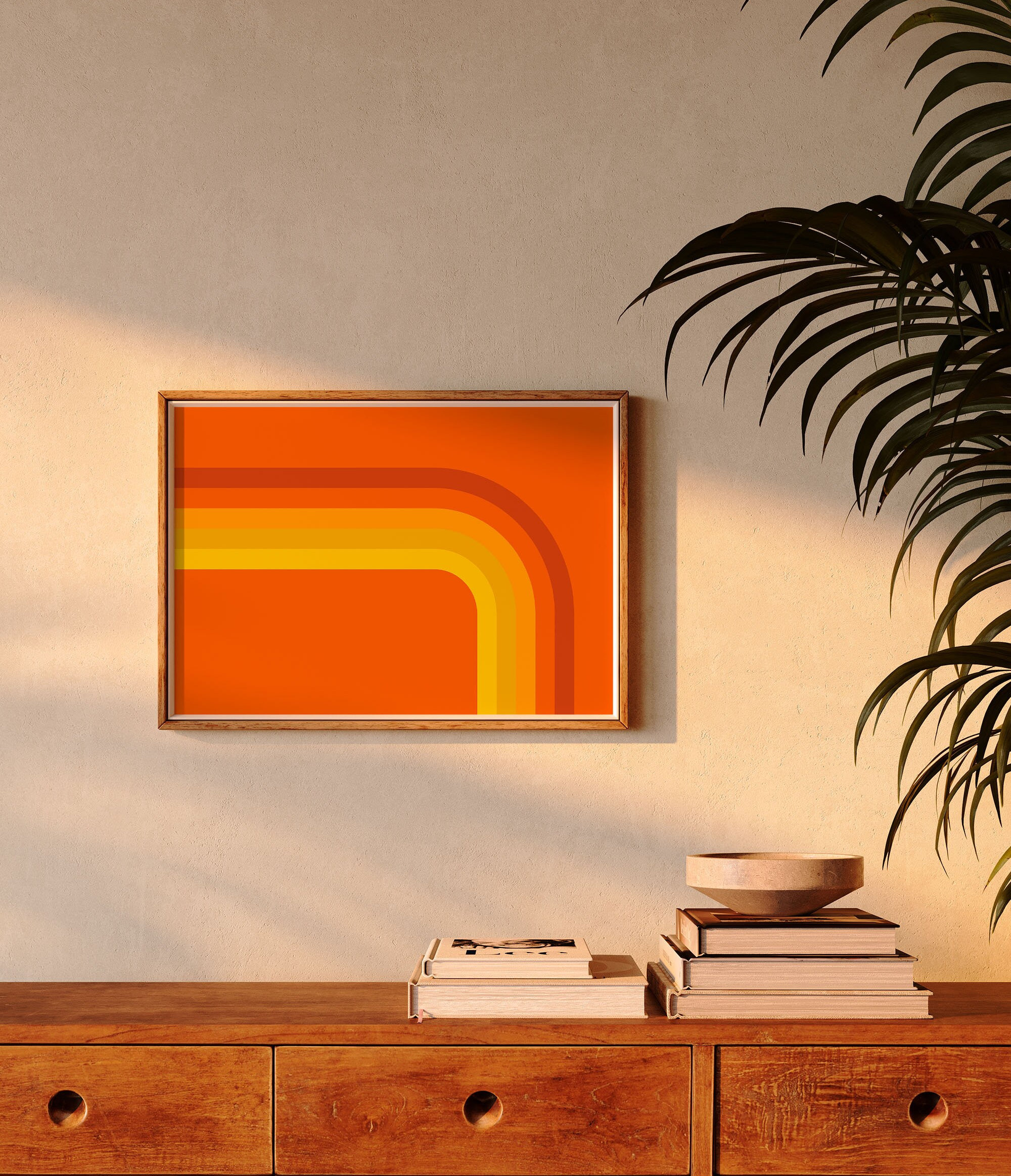 70s Wall Art 70s Design 70s Decor Bauhaus Retro Wall Art 70s Rainbow ...