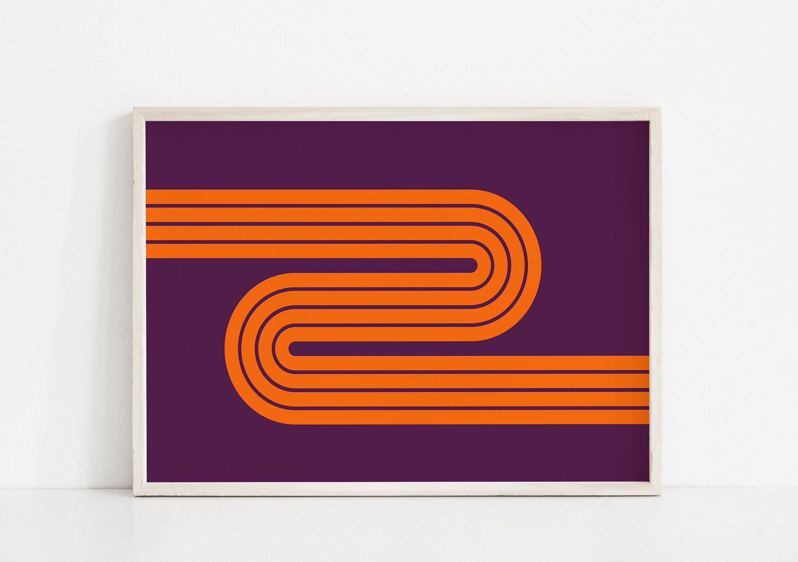 70s Decor Retro Decor 70s Wall Art Bauhaus Mid Century Modern Retro ...