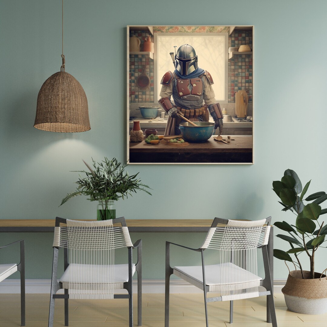 Cooking is the Way Bohemian Mandalorian-inspired Art Print Mandalorian ...
