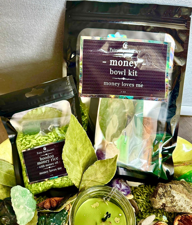 MONEY BOWL KIT / Abundance Bowl Kit / Money Bowl Rice Kit / Green Rice ...