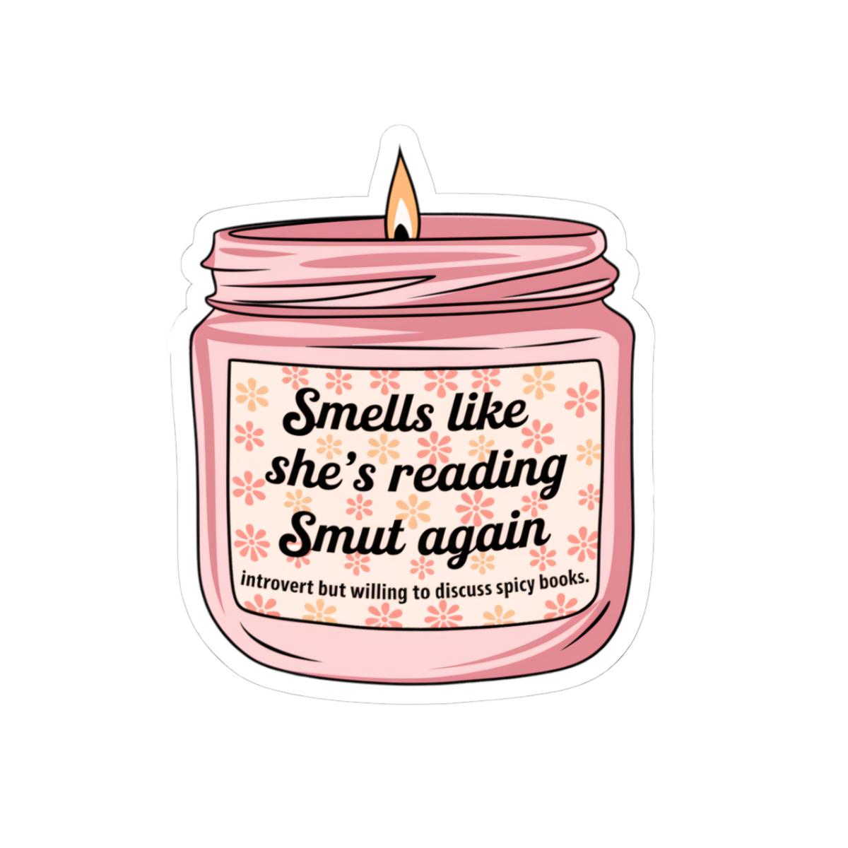 Smoky Candle Kiss-cut Stickers | Fun Book Lover Decal, Intriguing Gift ...