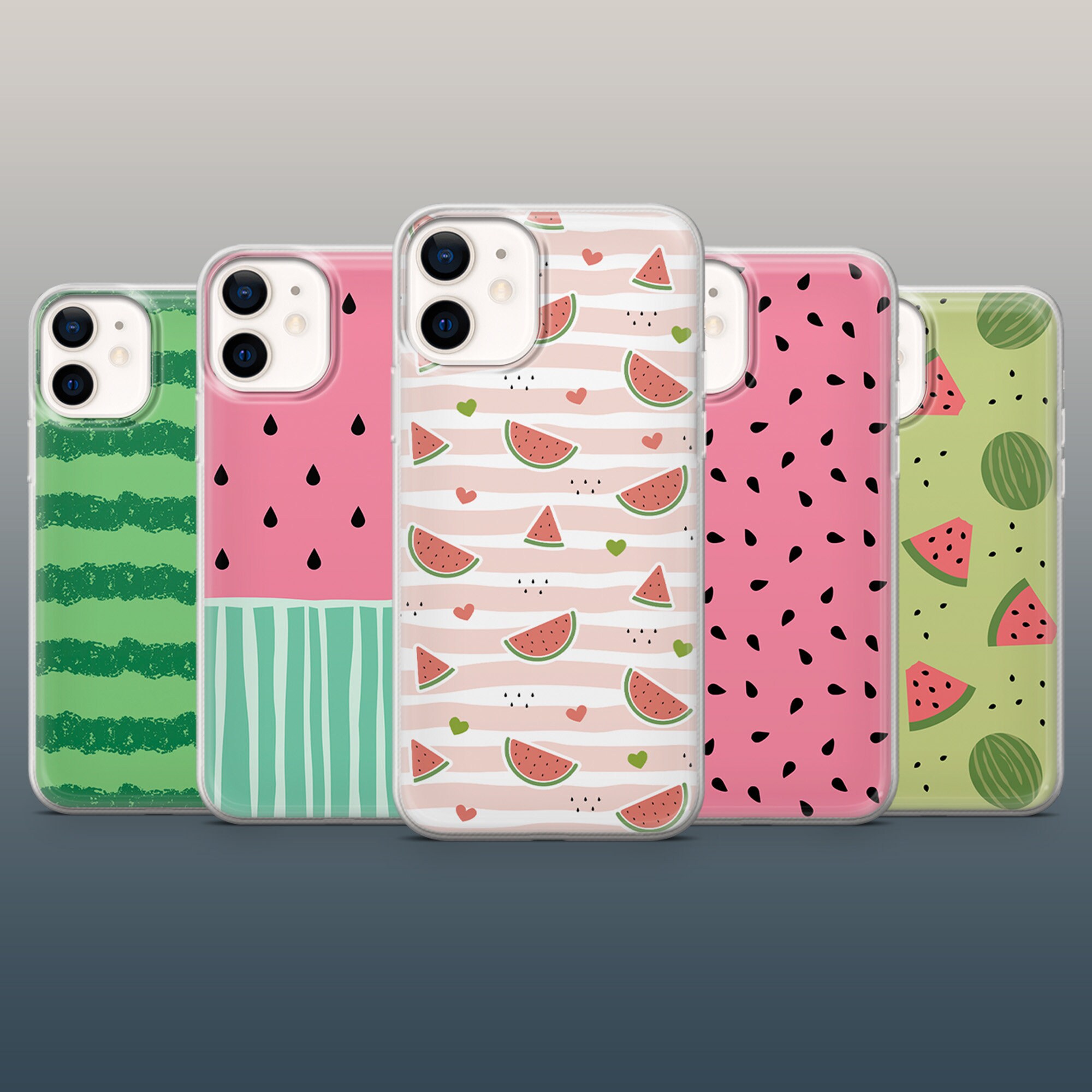 Juicy Watermelon Phone Case Fruit Cover for iPhone 15, 14, 13, 12, 11, Samsung S24ultra, S23FE ...