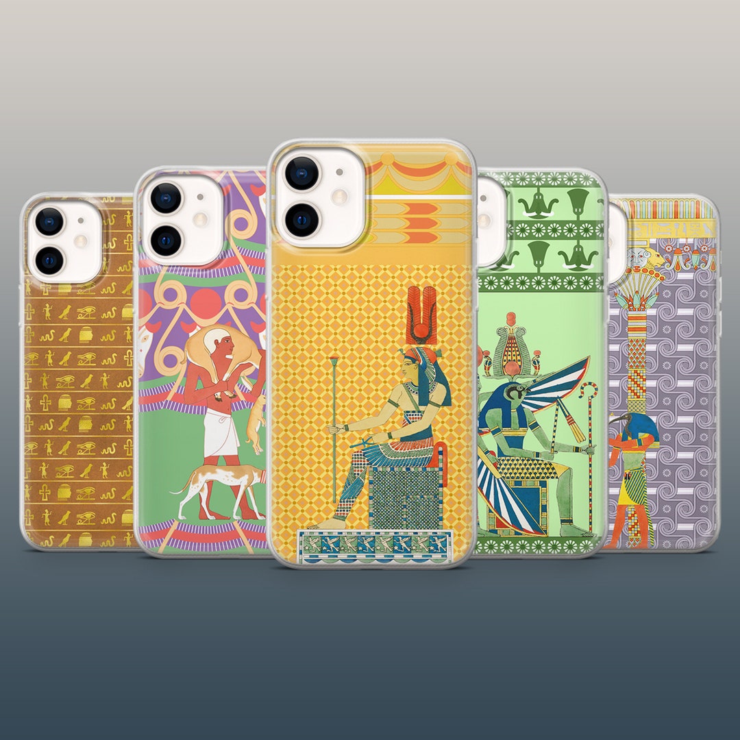 Ancient Egypt Phone Case Egyptian Symbols Cover for iPhone 16, 15, 14 ...