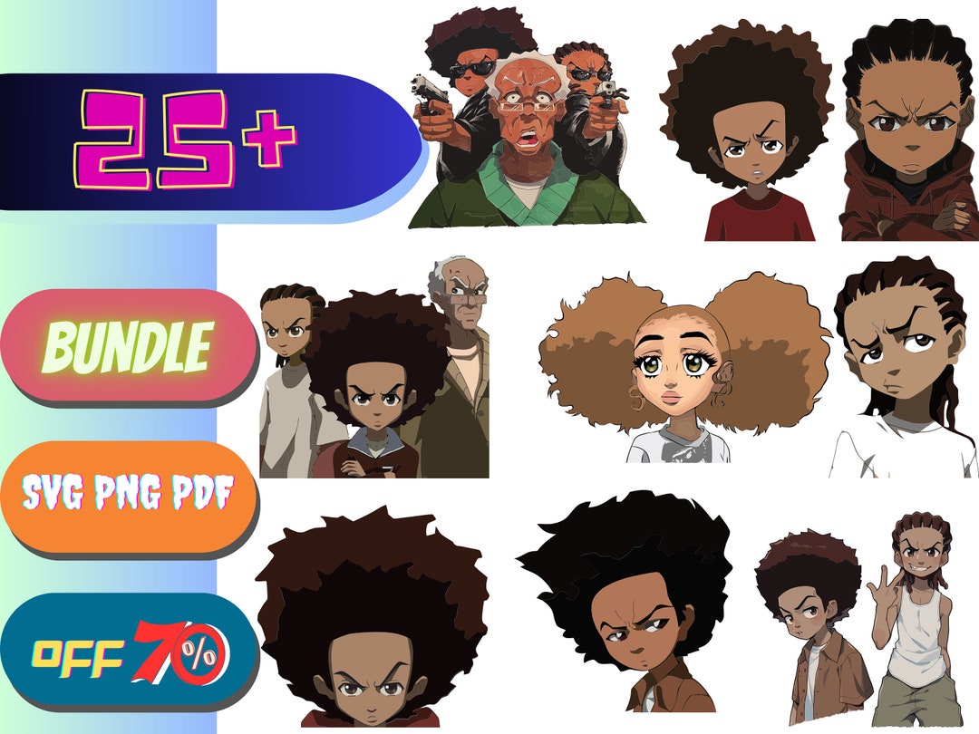 Boondocks SVG Riley Freeman SVG Anime Svg Manga Svg 9 - Etsy