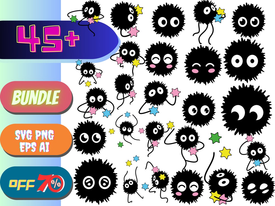 Soot Sprite Svg Bundle Sprites Svg Bundle Soot Balls - Etsy