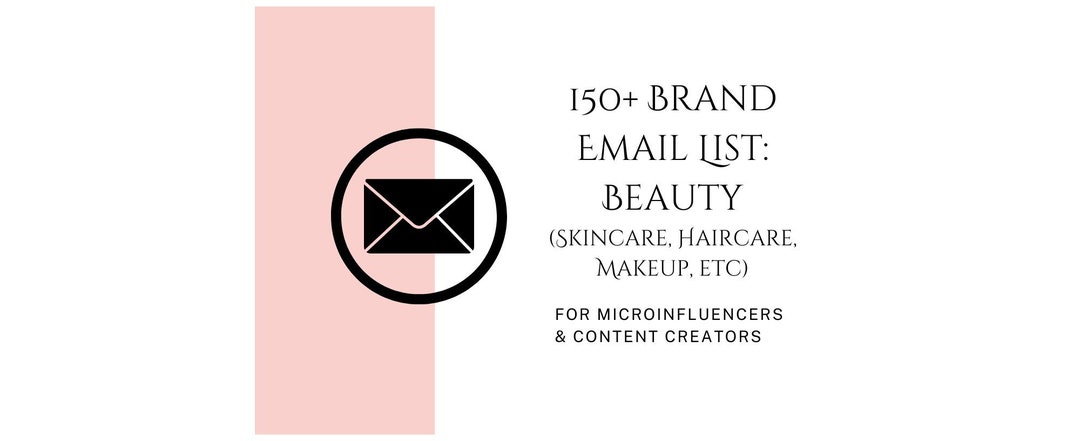 150+ Brand Collab Emails: Beauty Edition - Etsy