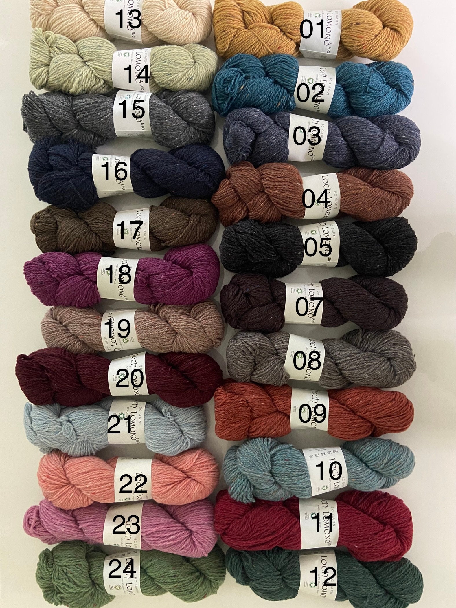 BC Garn Loch Lomond Yarn, GOTS Certified Yarn, Organic Wool, Mulesing ...
