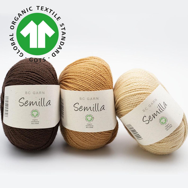 BC Garn Semilla GOTS Certified Organic Yarn, Knitting and Crocheting ...