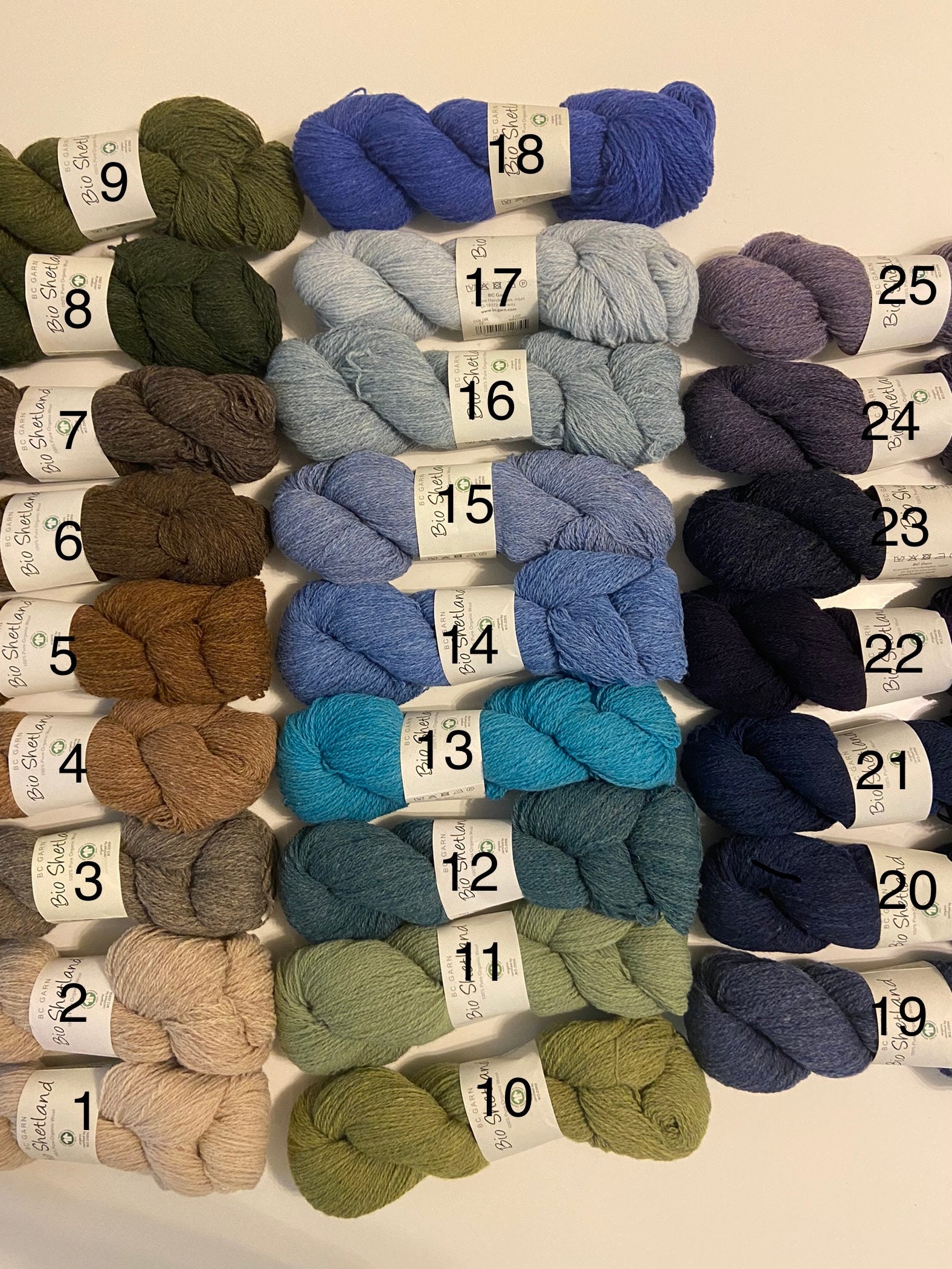 BC Garn Bio Shetland Yarn, GOTS Certified Organic Wool Yarn, Knitting ...