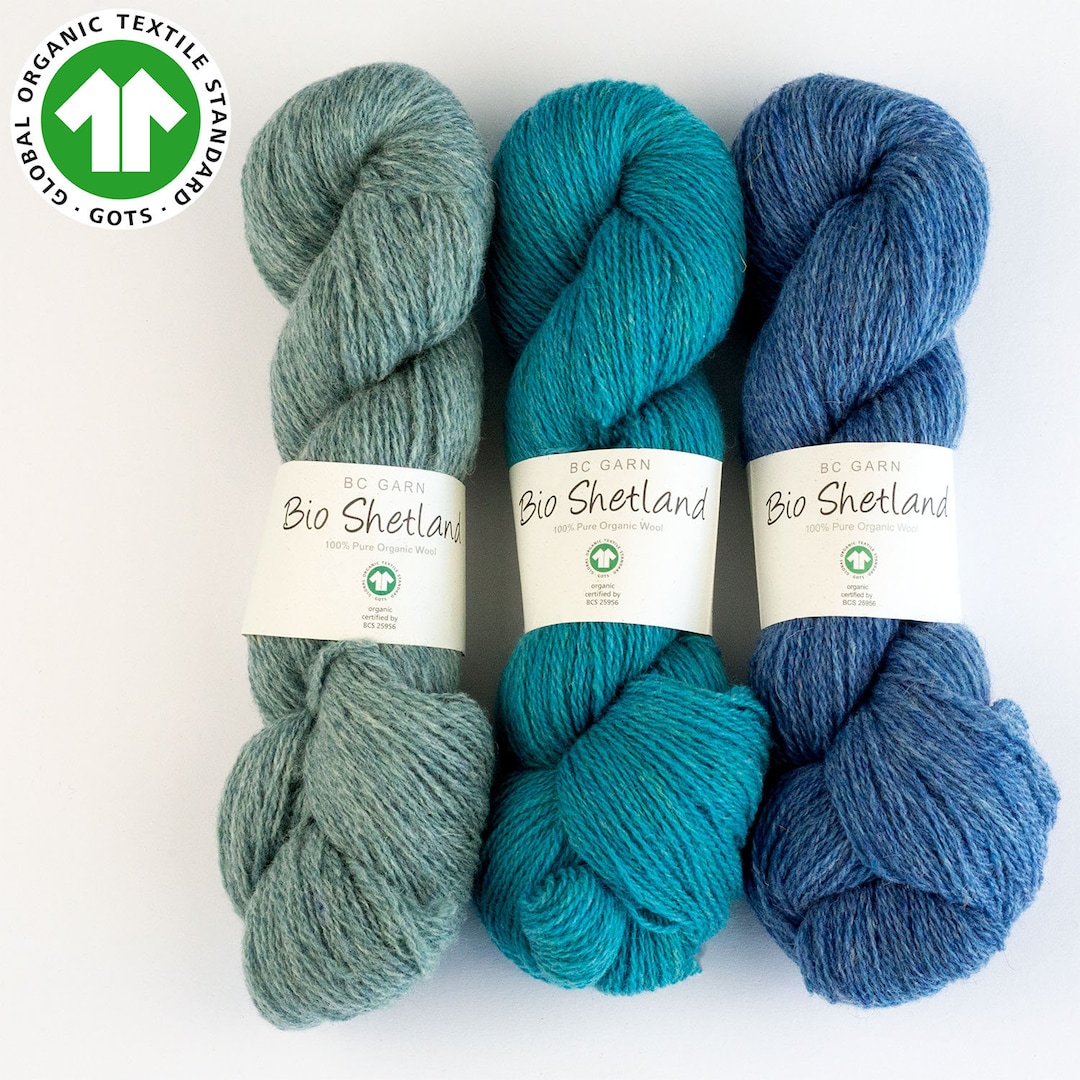 BC Garn Bio Shetland Yarn, GOTS Certified Organic Wool Yarn, Knitting ...