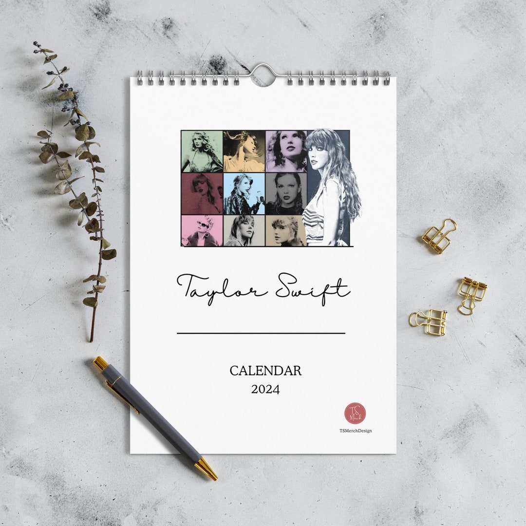 Wall Calendar 2024 Taylor Swift Lyrics Eras Tour Taylor Swift Calendar ...