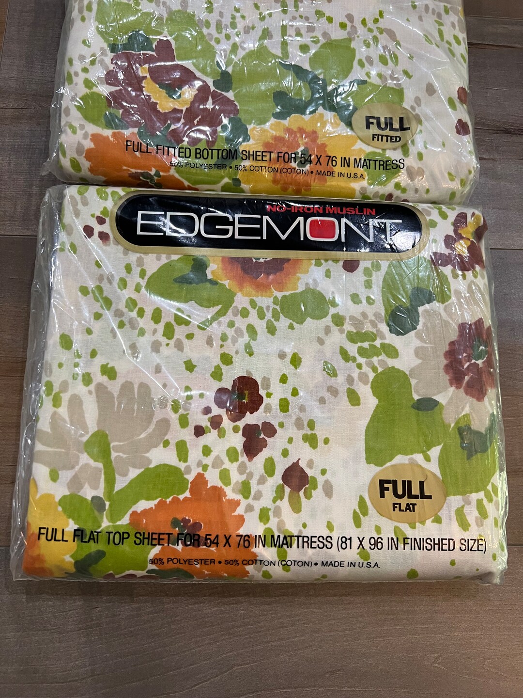 1970s Edgemont Vintage Sheet Set Full - Etsy