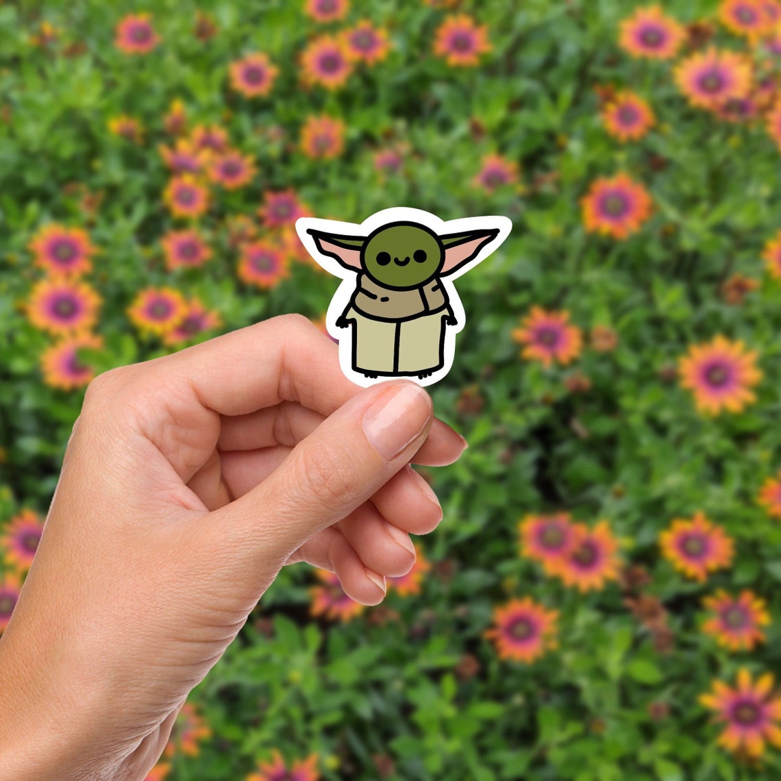 Cute Kawaii Grogu Sticker - Etsy