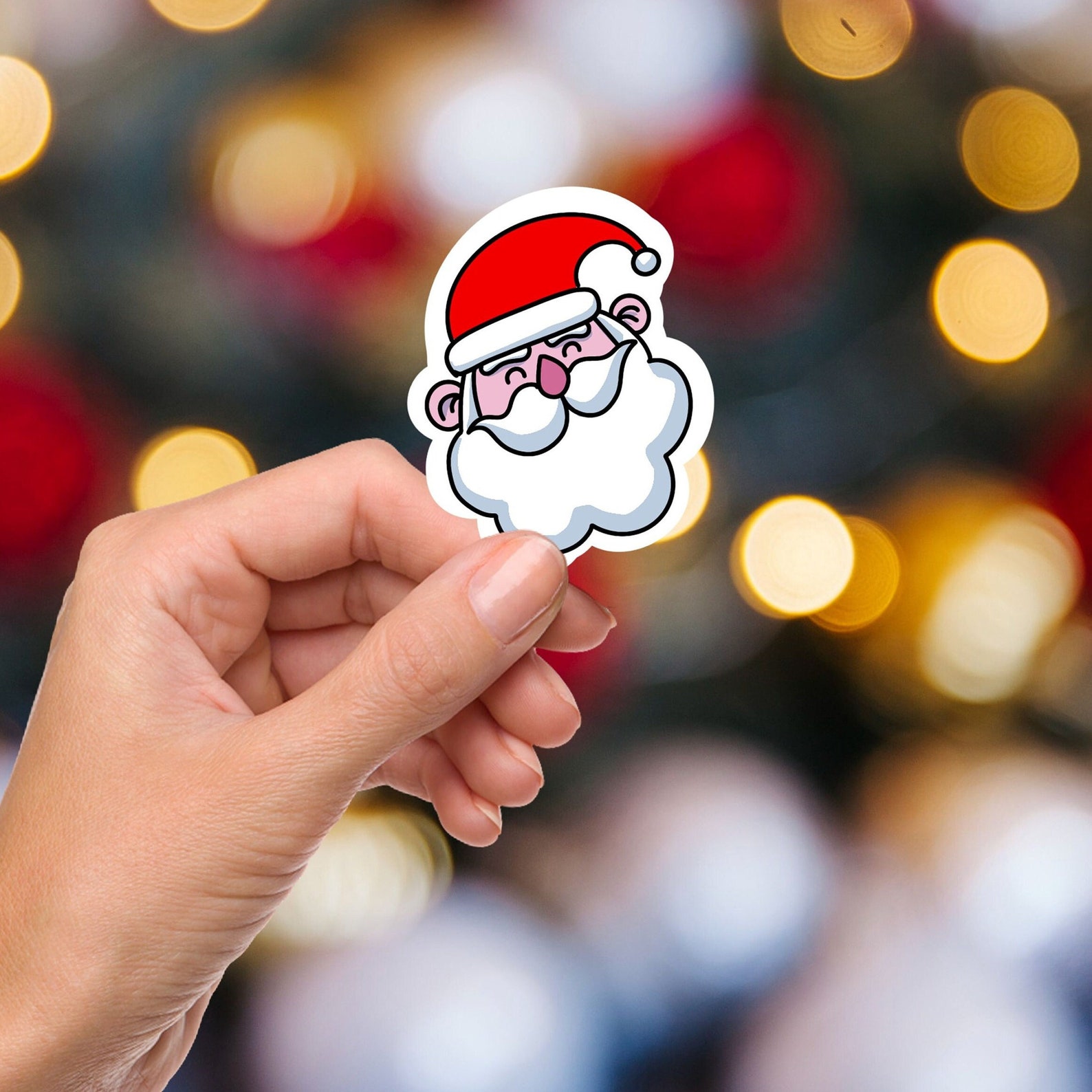 Cute Kawaii Santa Claus Sticker - Etsy
