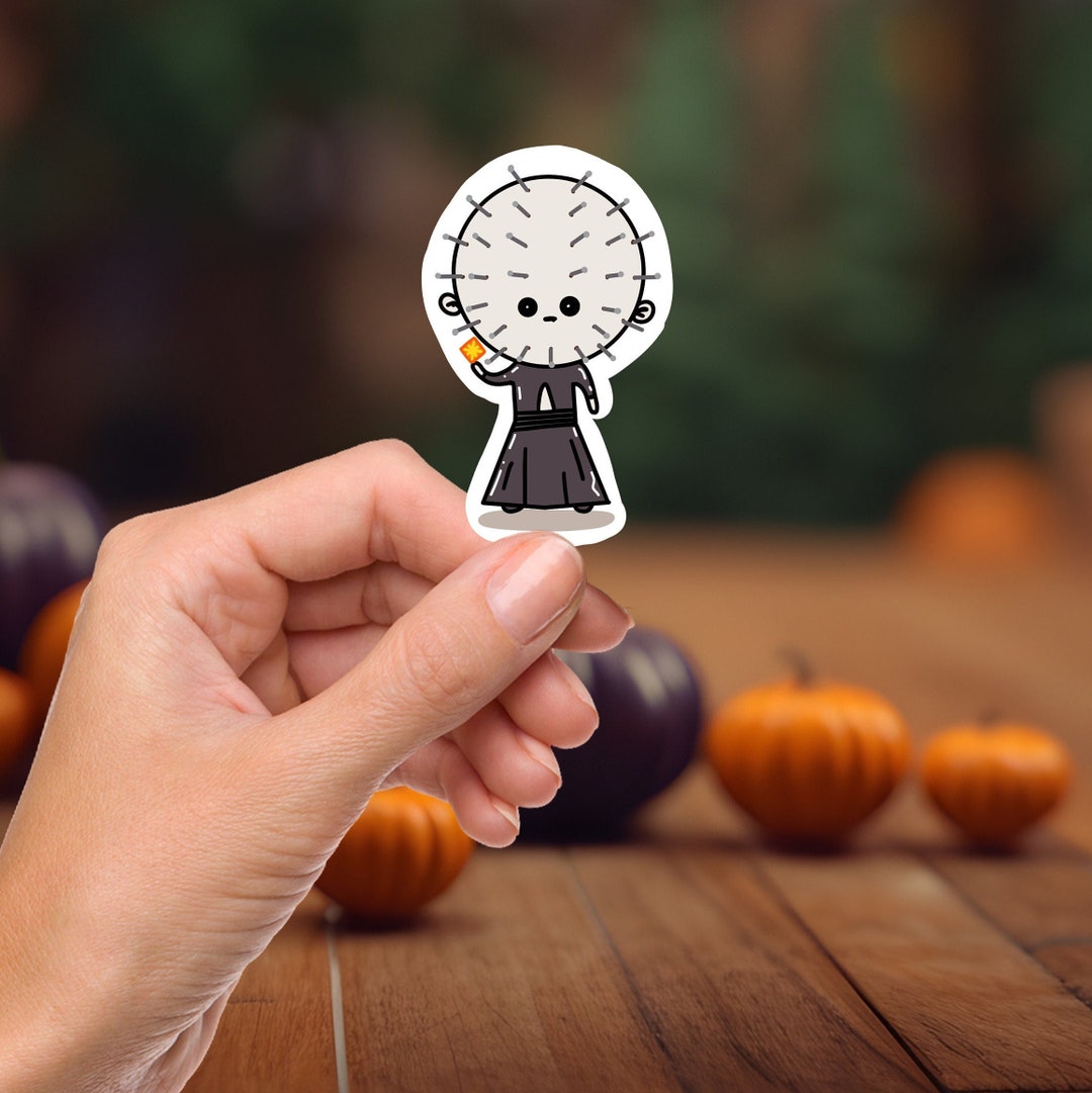 Cute Kawaii Horror Movie Monsters / Hellraiser / Pinhead Vinyl Sticker ...