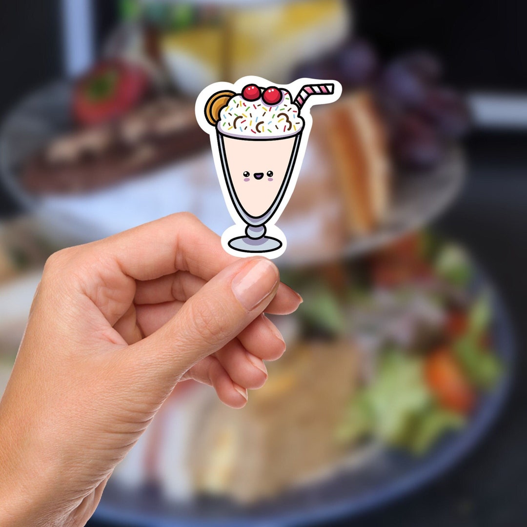 Cute Kawaii Milkshake Sticker - Etsy