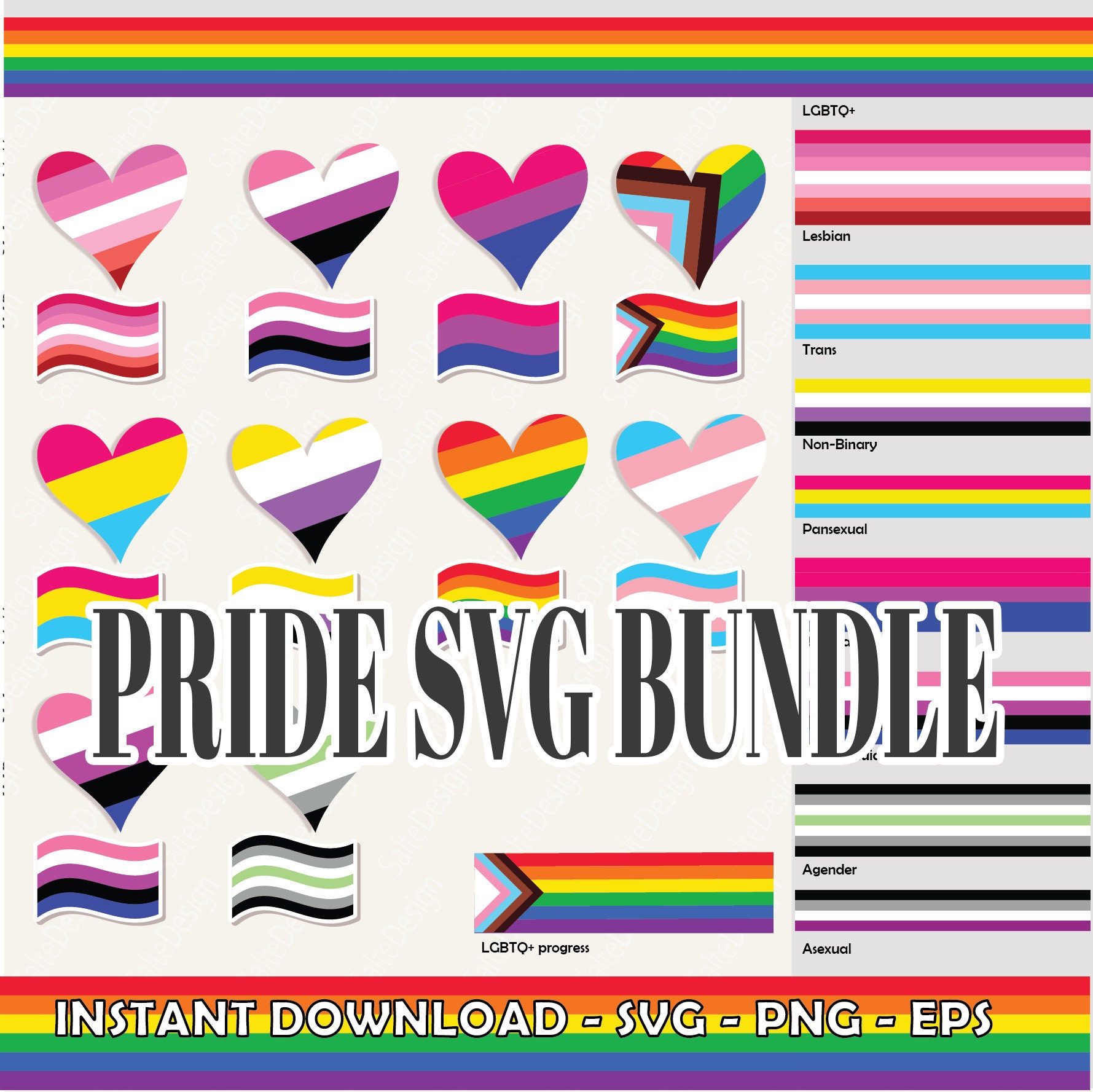 Pride Svg Bundle Lgbtq Svg Bundle Lgbt Svg Pride Svg Rainbow Svg