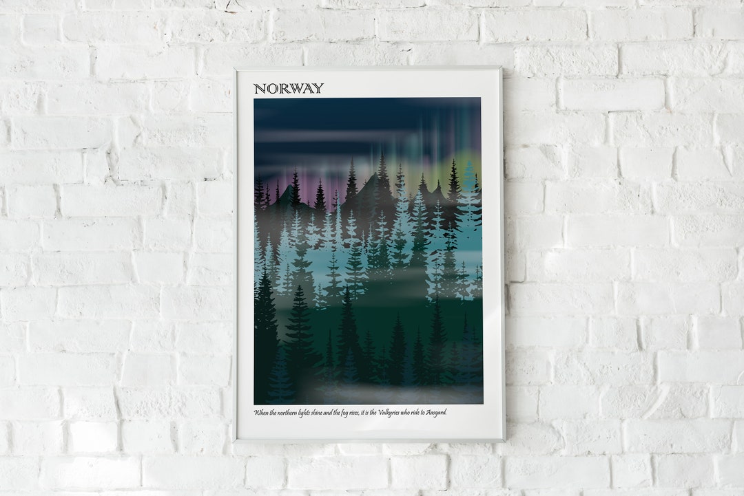 Norse Mythology Poster Digital Poster Graphic Design Norse - Etsy