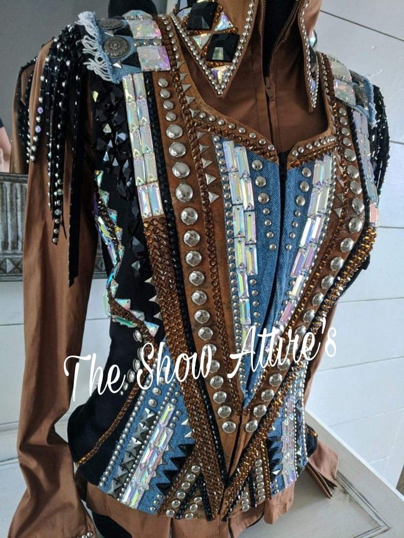 Western Show Vest With Matching Shirt - Etsy