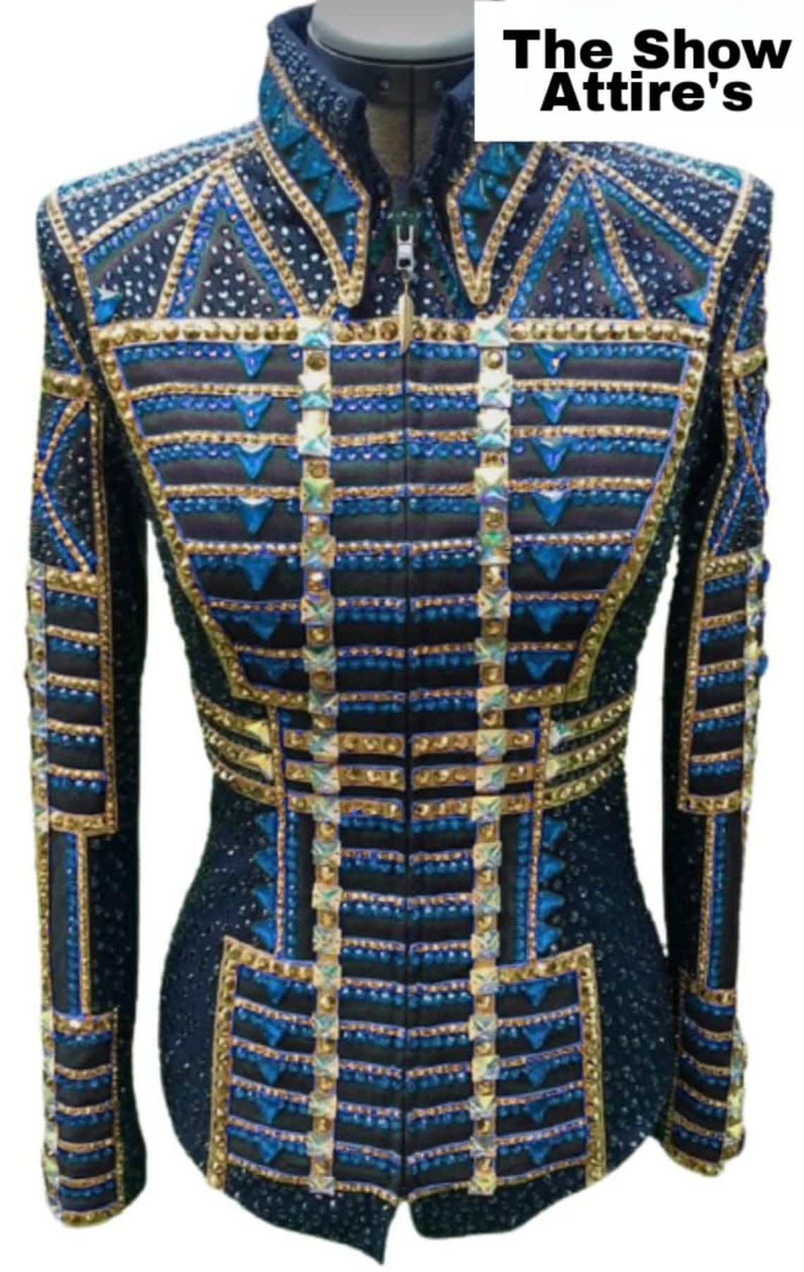 Western Custom Rodeo Queen Showmanship Jacket With Real Glass ...