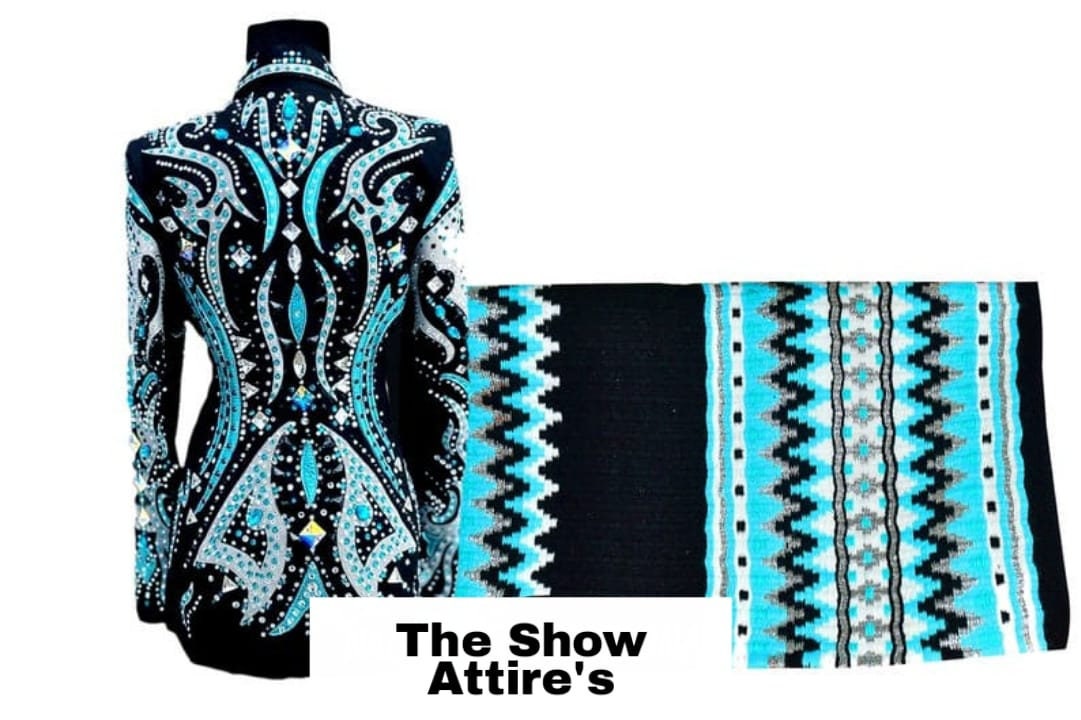 Turquoise Western Showmanship Jacket With Matching Pad for Women ...
