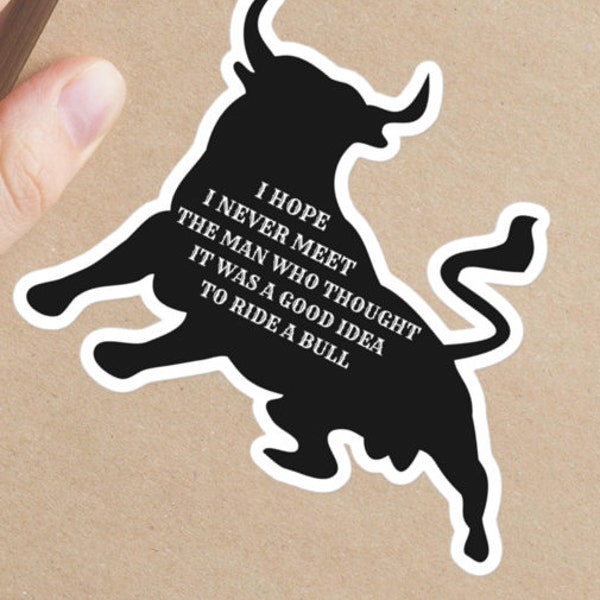 Bull Riding Sticker - Etsy