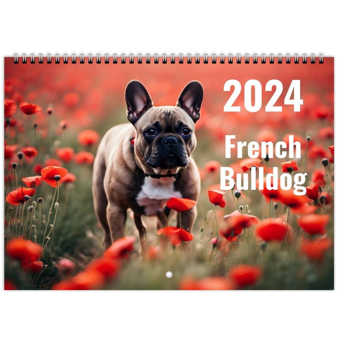 French Bulldog, 2024 Wall Calendars - Etsy