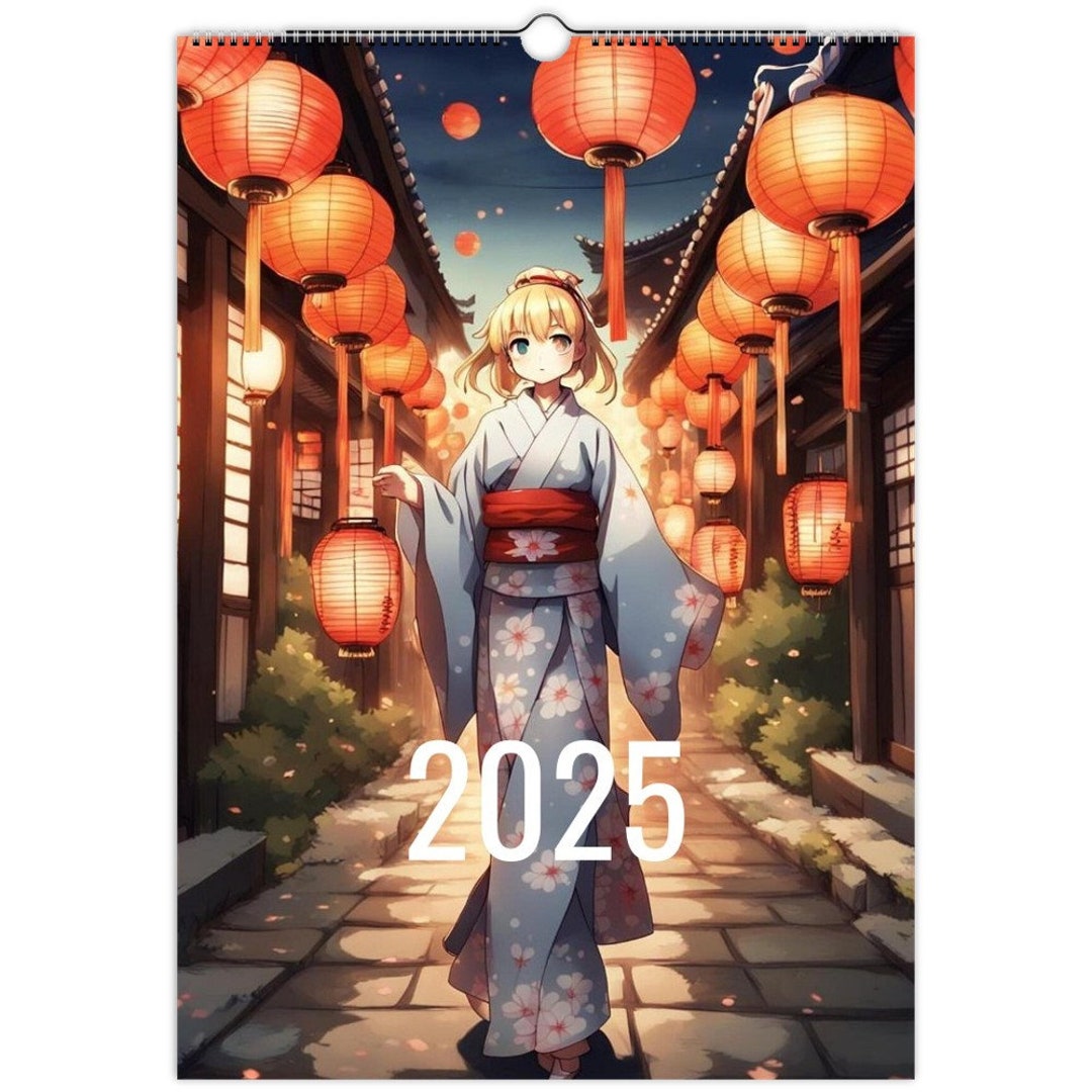 Japanese Anime Style Calendar, Wall Calendars - Etsy