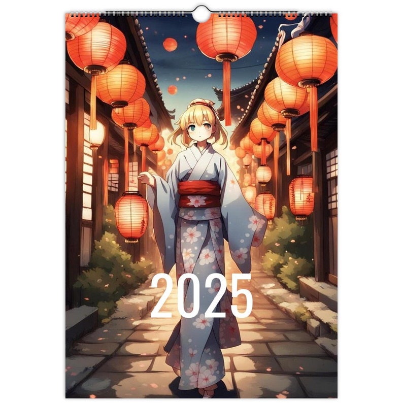 Japanese Anime Style Calendar, Wall Calendars - Etsy